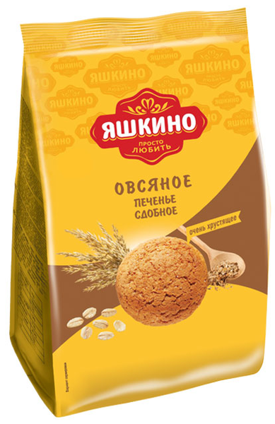 Печенье «Овсяночка», сдобное «Яшкино», 350 г - купить по цене ...