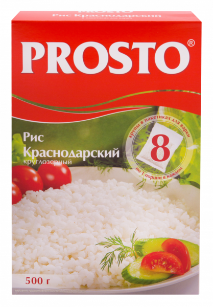 Рис «Prosto» Краснодарский круглый в пакетиках, 500 г – купить по ...