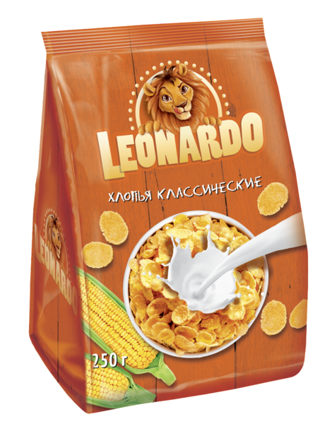 Хлопья кукурузные «Leonardo», 250 г – купить по приятной цене с ...