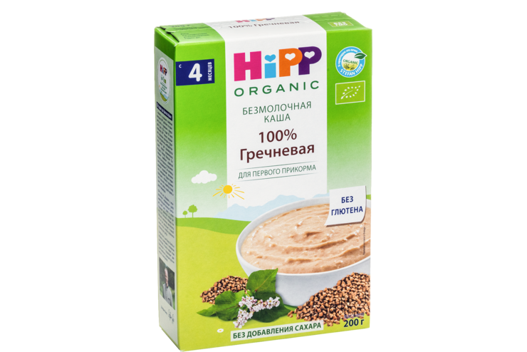 Каша «Hipp Organic» 100% гречневая, 200 г – купить по приятной цене с ...