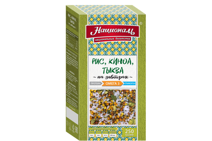 Рис, киноа, тыква «Националь», 250 г – купить по приятной цене с ...