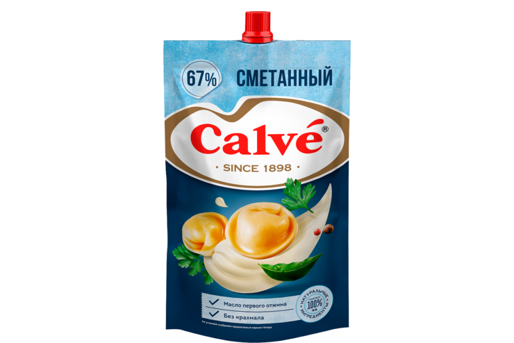 Майонез «calve Сметанный 400 г купить по приятной цене с доставкой