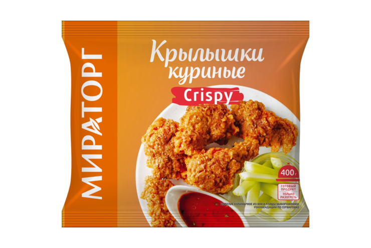 Крылышки куриные «Мираторг» Crispy, 400 г – купить по приятной цене с ...