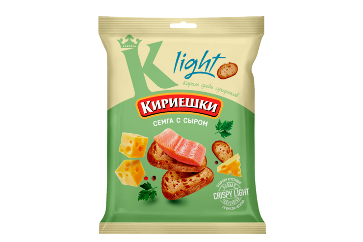Сухарики «Кириешки Light» «Сёмга с сыром», 33 г – купить по приятной ...