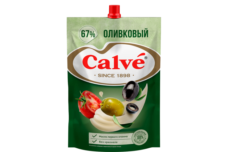 Майонез «Calve» Оливковый, 700 г – купить по приятной цене с доставкой ...