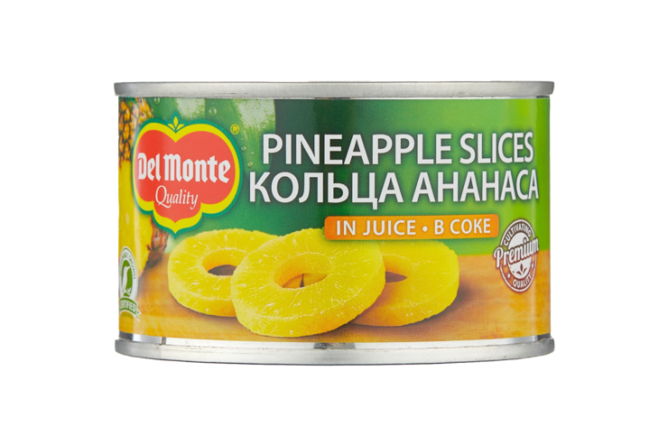Ананасы «Del Monte» кольца в соке, 220 г – купить по приятной цене с ...