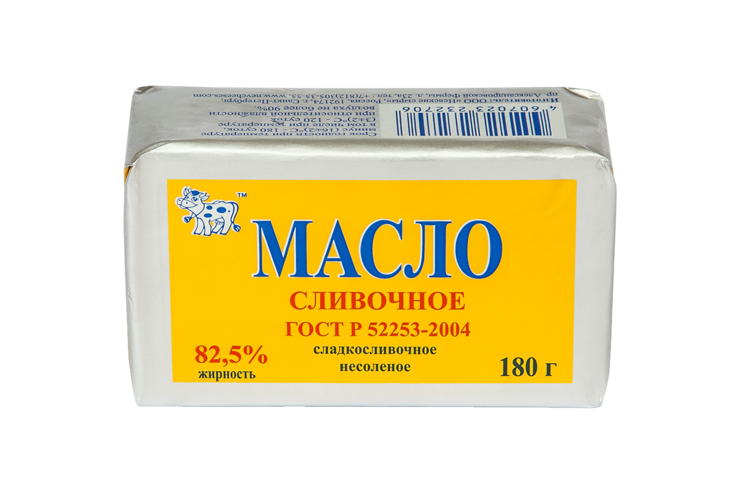 Масло сливочное 82.5% «Нева милк», 180 г – купить по приятной цене с ...