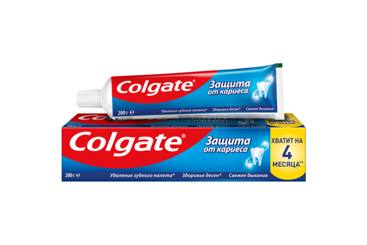 Зубная паста «Colgate» Защита от кариеса, 135 мл – купить по приятной ...