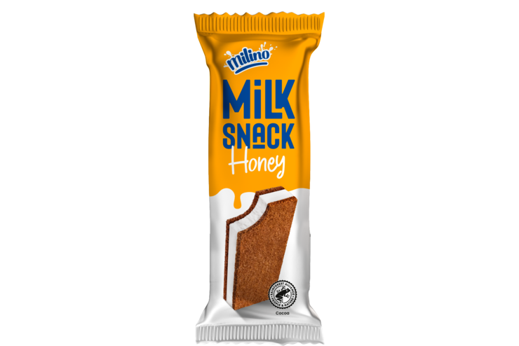 Пирожное бисквитное «Milino» Milk snack Honey, 28 г – купить по ...