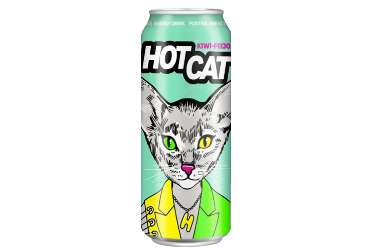 Напиток энергетический «Hotcat» Киви-фейхоа, 450 мл – купить по ...