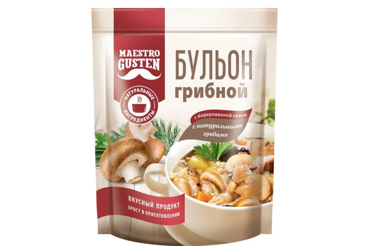 Бульон сухой «Maestro Gusten» грибной, 90 г – купить по приятной цене с ...