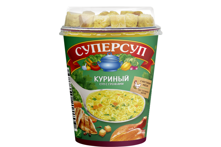 Суп «СУПЕРСУП» куриный с гренками, 40 г – купить по приятной цене с ...