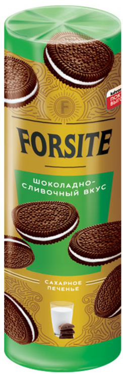 Печенье-сэндвич с шоколадно-сливочным вкусом «Forsite», 208 г - купить ...