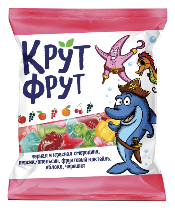 Мармелад жевательный «КрутФрут» Морские животные, 70 г – купить по ...