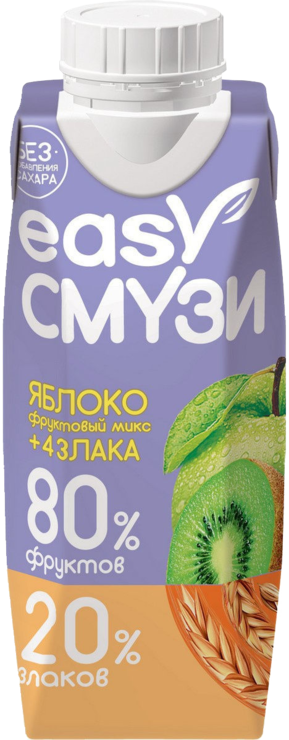 Напиток «Easy Смузи» яблоко, фруктовый микс, 250 мл – купить по ...