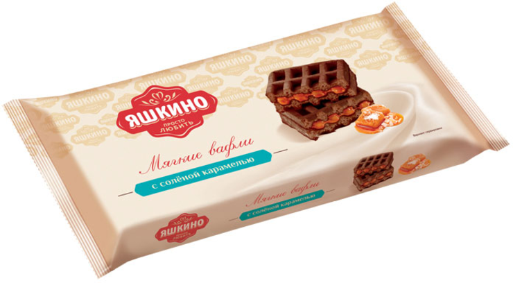 Вафли мягкие с солёной карамелью «Яшкино», 120 г - купить по цене ...