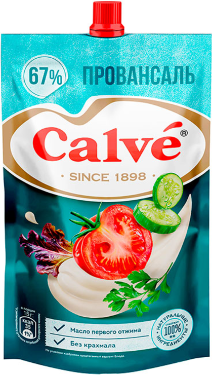 Майонез «Провансаль» 67% «Calve», 400 г - купить по цене производителя с бесплатной доставкой в ...
