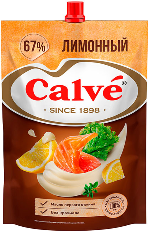 Майонез «Лимонный» 67% «Calve», 700 г - купить по цене производителя с бесплатной доставкой в ...