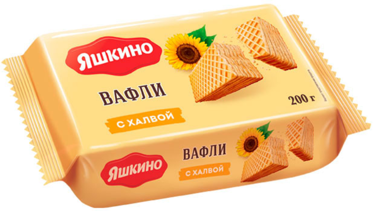 Вафли «С халвой» «Яшкино», 200 г - купить по цене производителя с ...