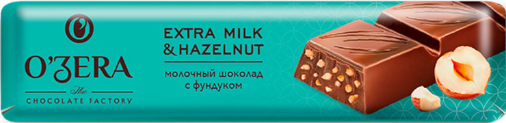 Шоколад молочный Extra milk & Hazelnut «O'Zera», 45 г - купить по цене ...