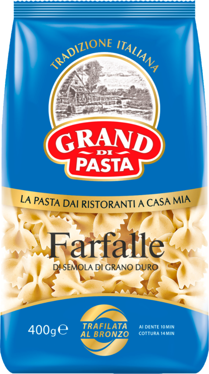 Макароны «Grand di Pasta» Farfalle, 400 г – купить по приятной цене с ...
