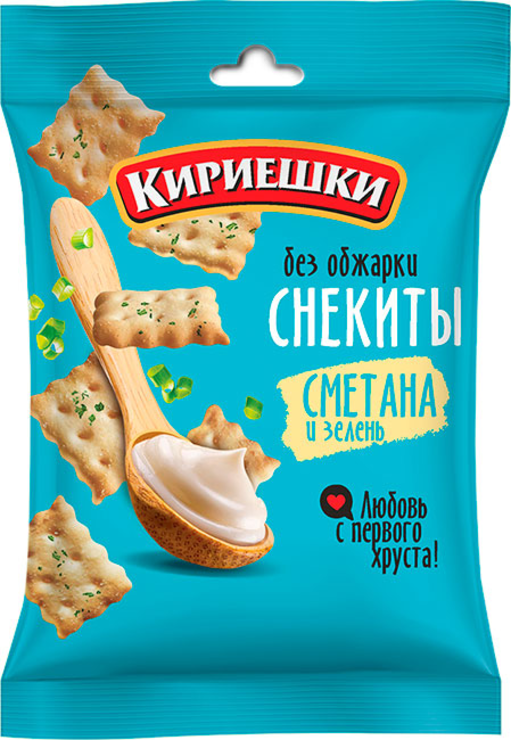 Снекиты «Сметана с зеленью» «Кириешки», 60 г - купить по цене ...