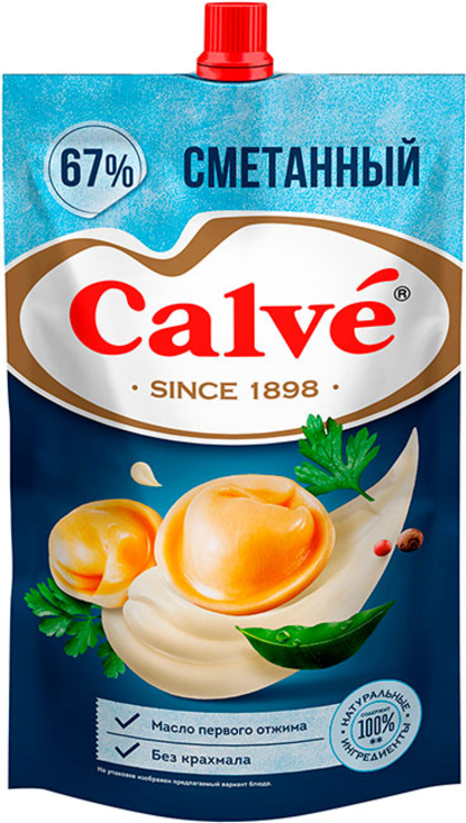 Майонез «Сметанный 67 «calve 400 г купить по цене производителя с