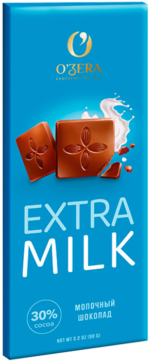 Шоколад молочный Extra milk «O'Zera», 90 г - купить по цене ...
