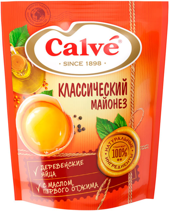 Майонез «Классический 50 «calve 100 г купить по цене производителя с бесплатной доставкой